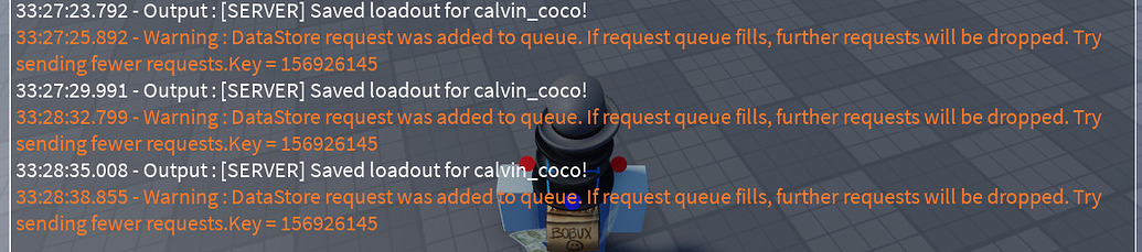 "Datastore request was added to queue" even when it has a cooldown - Scripting Support ...