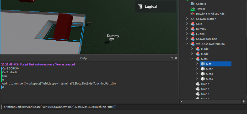 Why Isn't :GetTouchingParts() registering anything? - Scripting Support - Developer Forum | Roblox