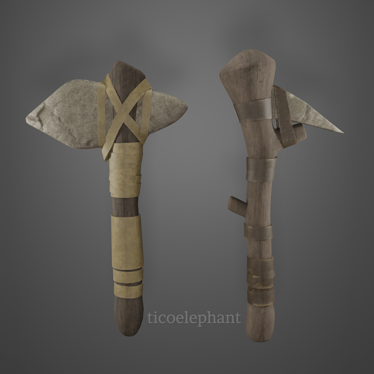 Low Poly Axe and Pickaxe Made In Blender - Creations Feedback ...