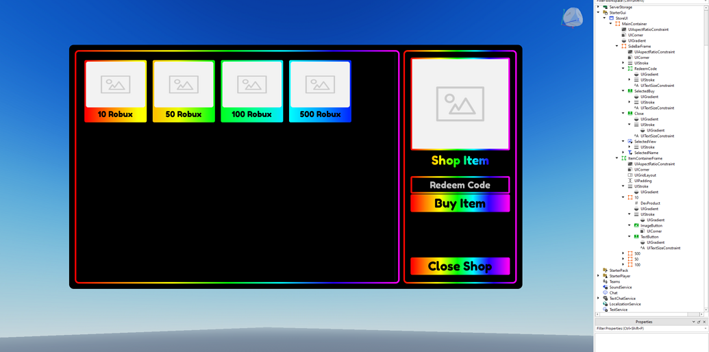 How to make a decorated shop UI using built in tools - Community ...