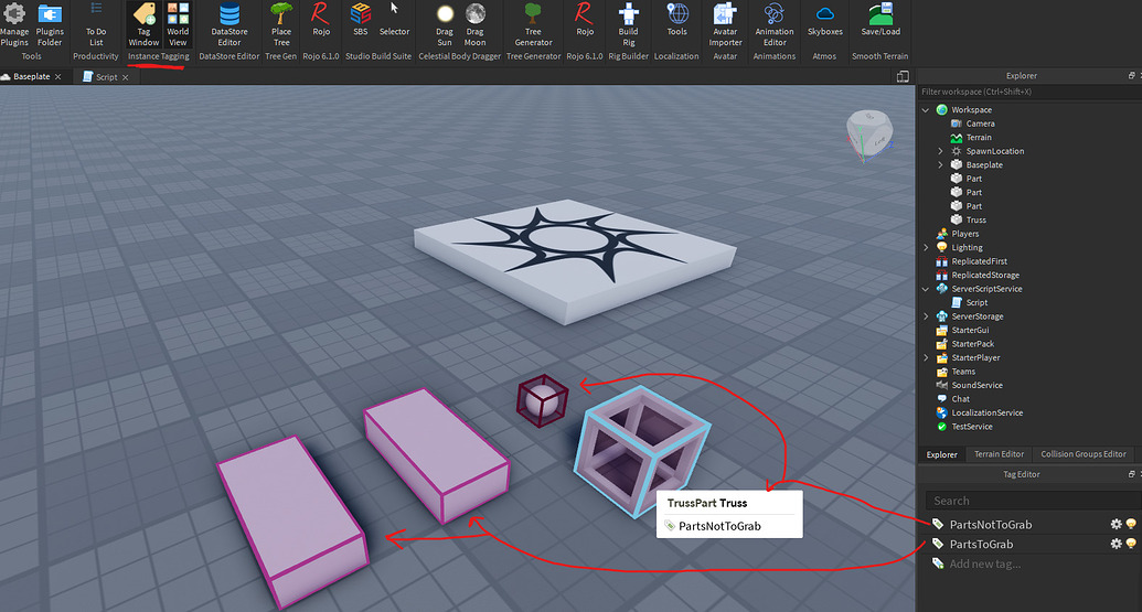 Get all parts in workspace? - Scripting Support - Developer Forum | Roblox