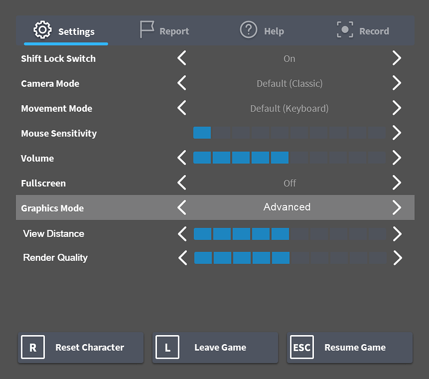 More control over graphics settings: separating render distance from ...