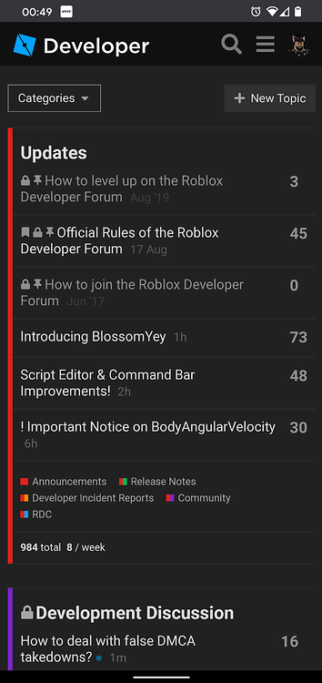 Roblox Developer Forum App - Forum Help - Developer Forum | Roblox