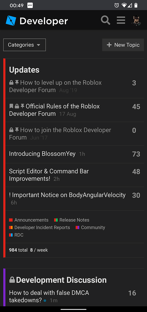 Roblox Developer Forum App - Forum Help - Developer Forum | Roblox