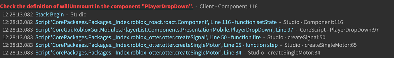 Studio dragger emitting errors - Studio Bugs - Developer Forum | Roblox