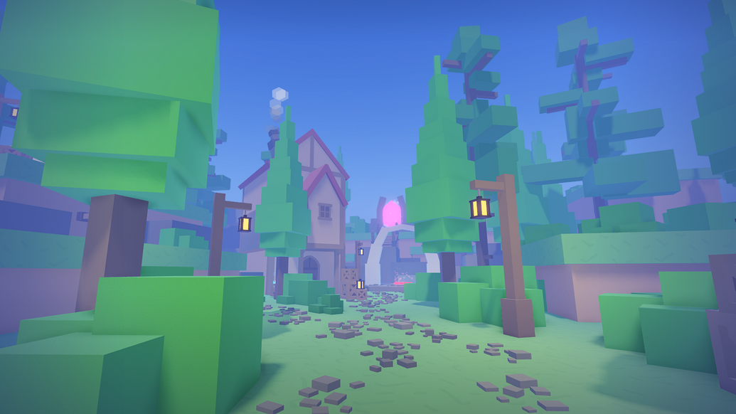 Low poly-Blocky map for an upcoming game - Creations Feedback ...