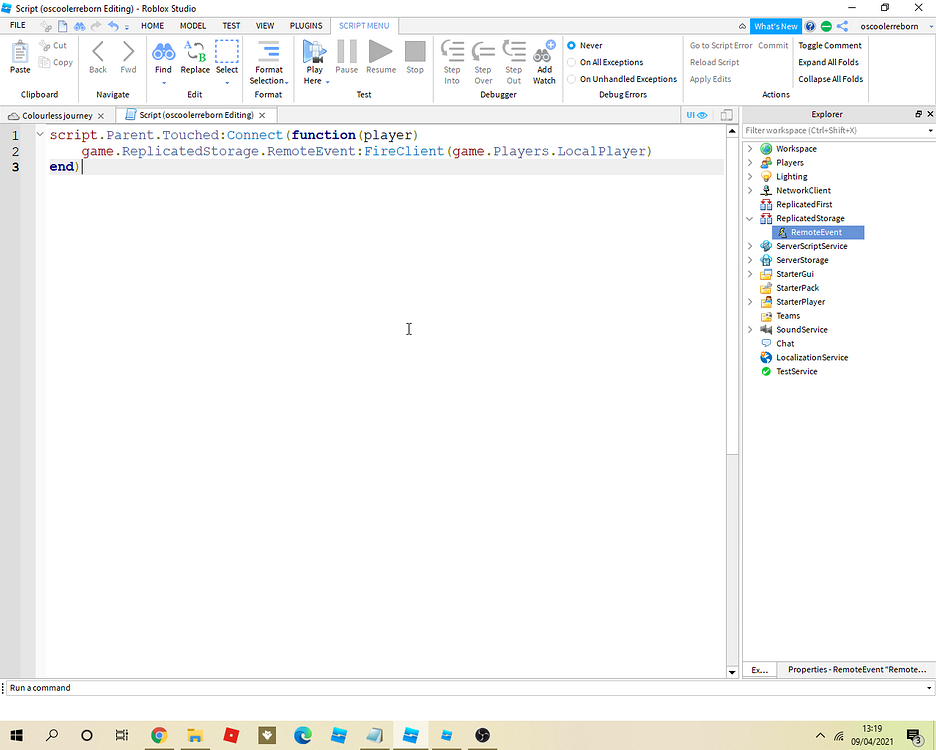 :FireClient() not working! - Scripting Support - Developer Forum | Roblox