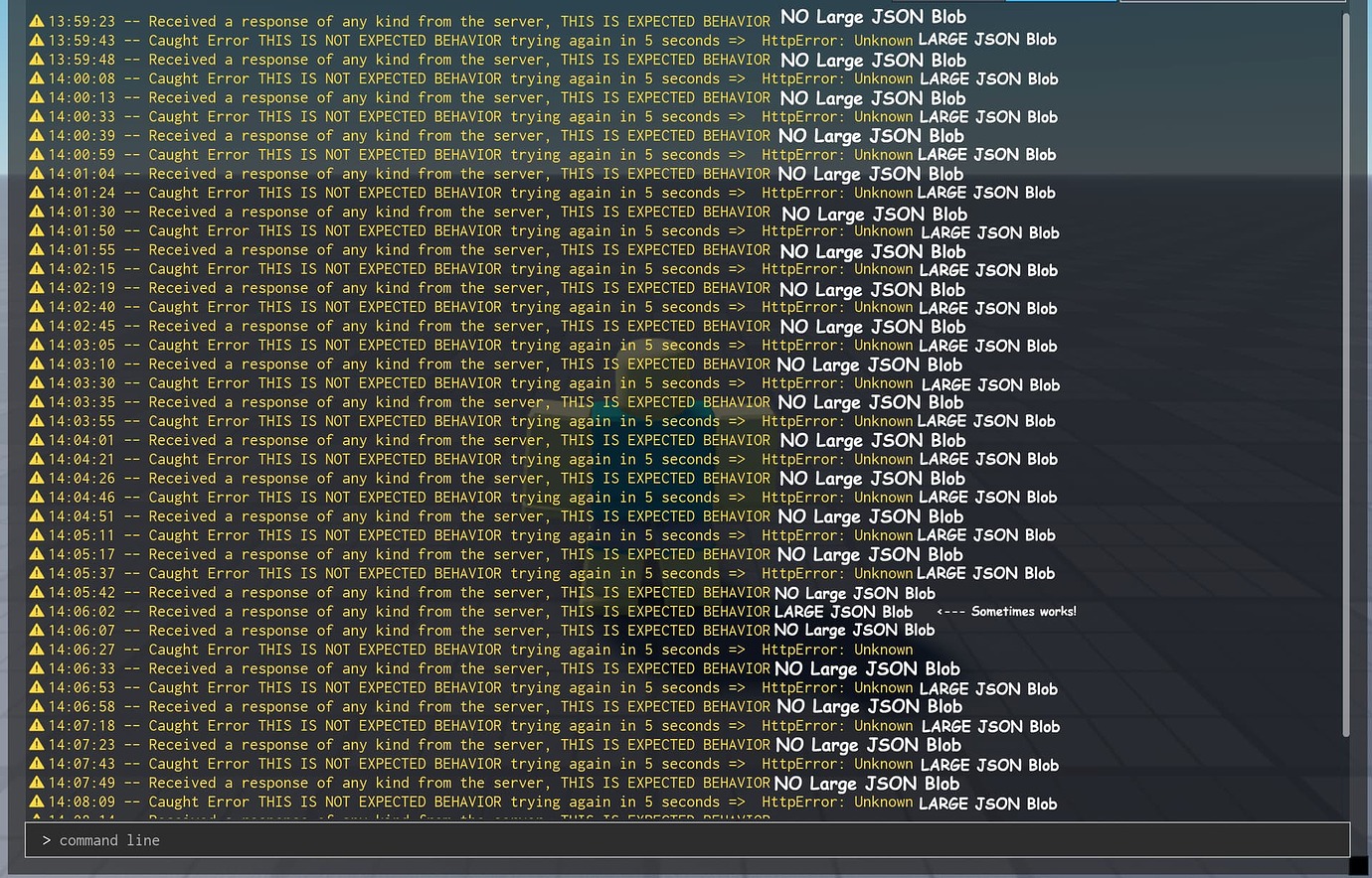 HttpService:RequestAsync returning HttpError: Unknown with large JSON ...