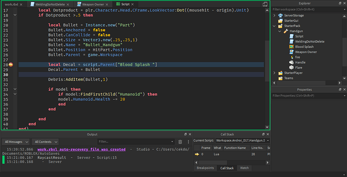 Script Problem cannot be found, it just break the whole game when I ...