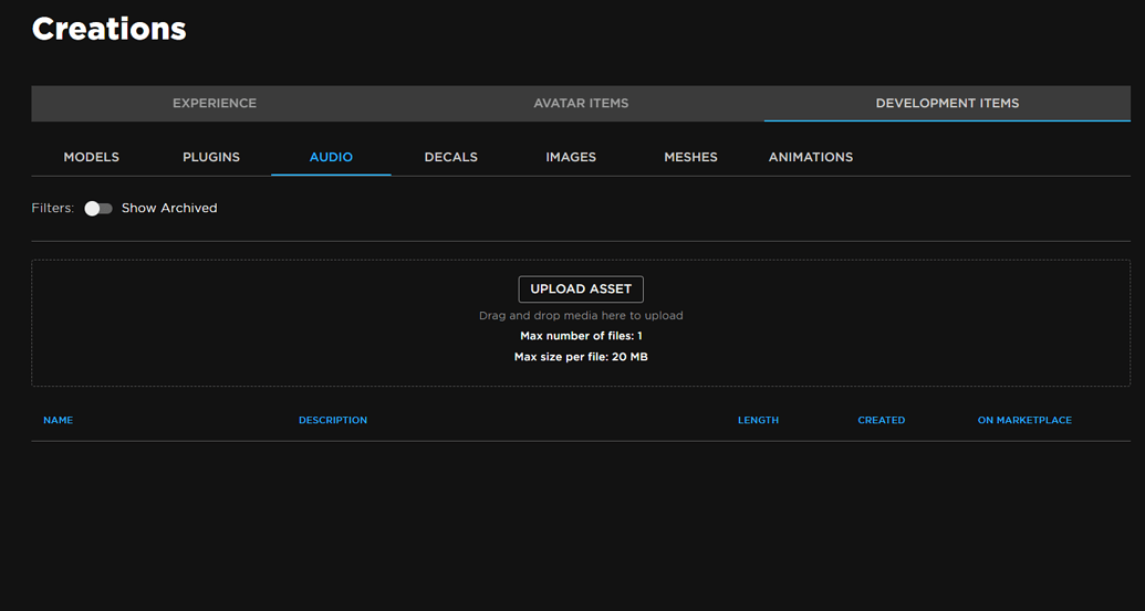 An easier way to upload your assets on Creator Dashboard ...