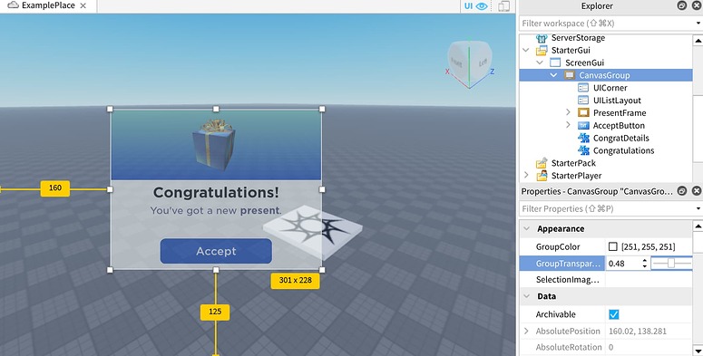 CanvasGroup Beta: Group Transparency on UI Groups - Announcements - Developer Forum | Roblox