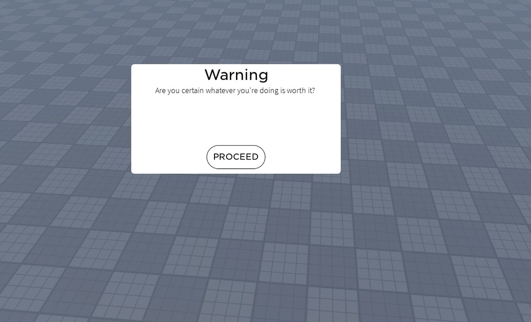 Warning UI feels wrong - Creations Feedback - Developer Forum | Roblox