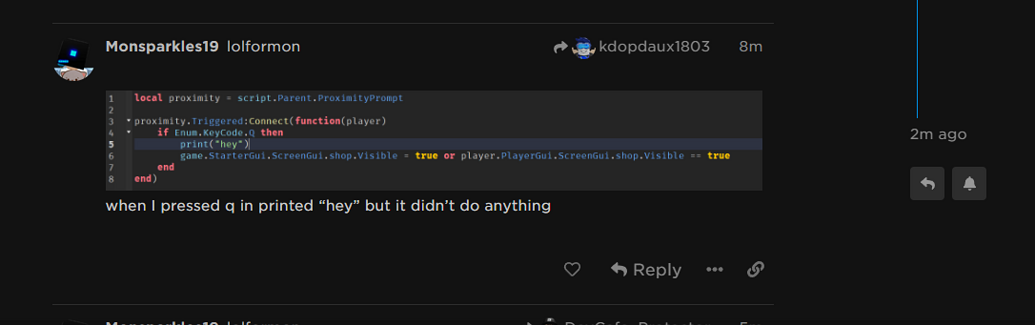 Cannot change a frame to visible - Scripting Support - Developer Forum | Roblox
