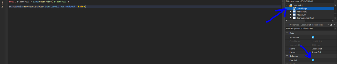 Coregui isn't disabling? - Scripting Support - Developer Forum | Roblox