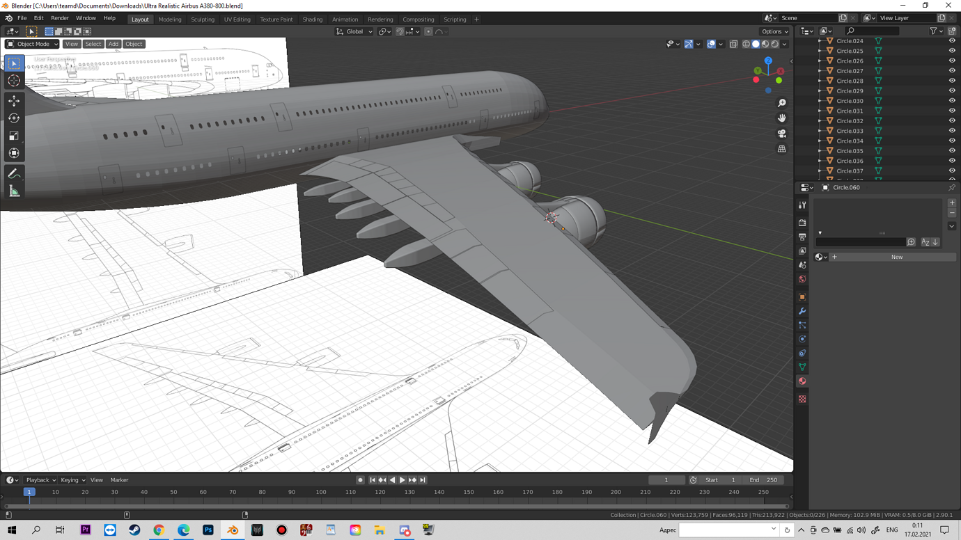[UPDATE!] Airbus A380-800 Realistic Plane 3D Model for Coval Airlines ...