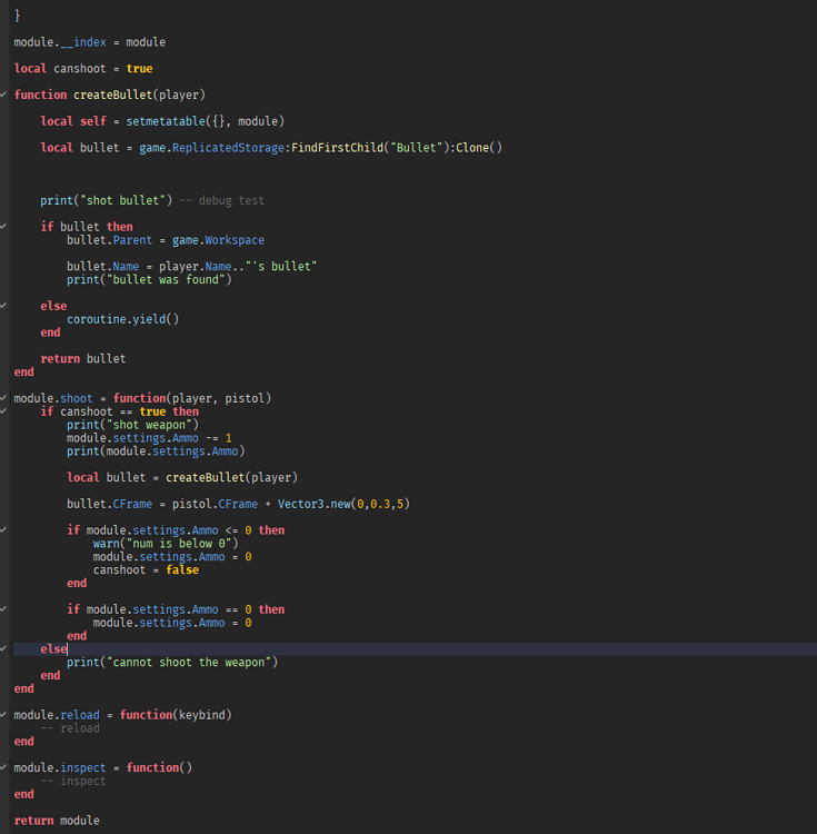Bullet not teleporting to gun - Scripting Support - Developer Forum ...