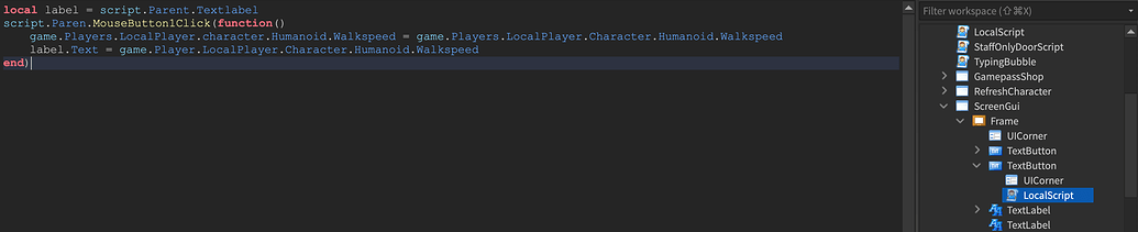 Help with Speed Modifier - Scripting Support - Developer Forum | Roblox