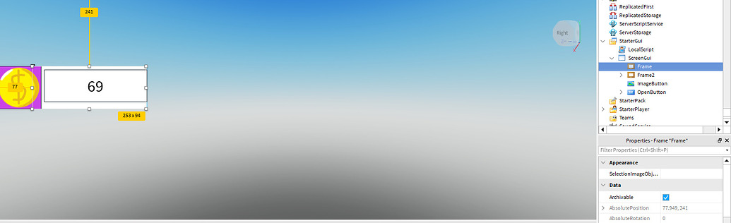 When pressing a button it should open another gui (not working ...