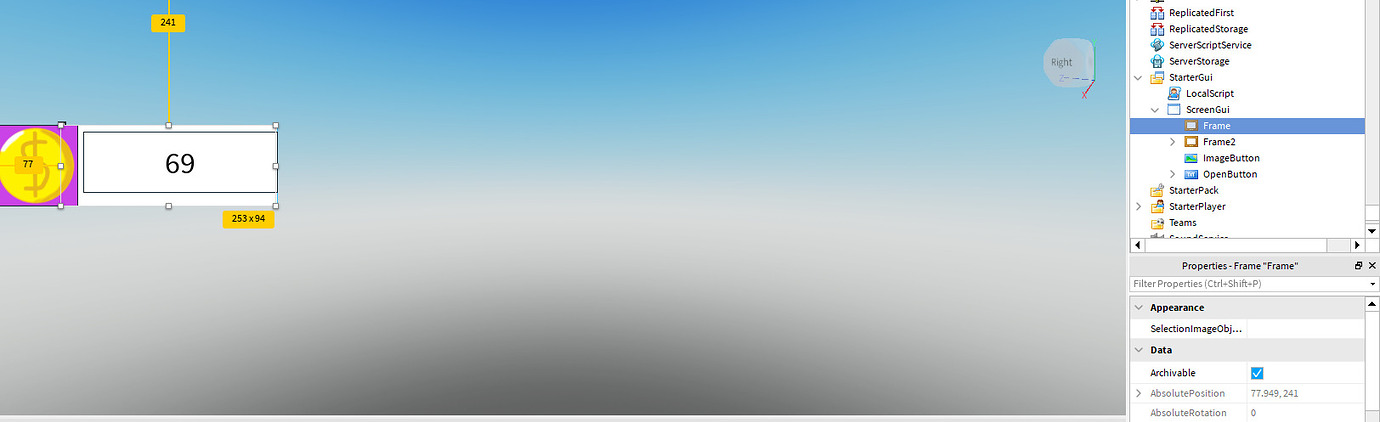 When pressing a button it should open another gui (not working ...