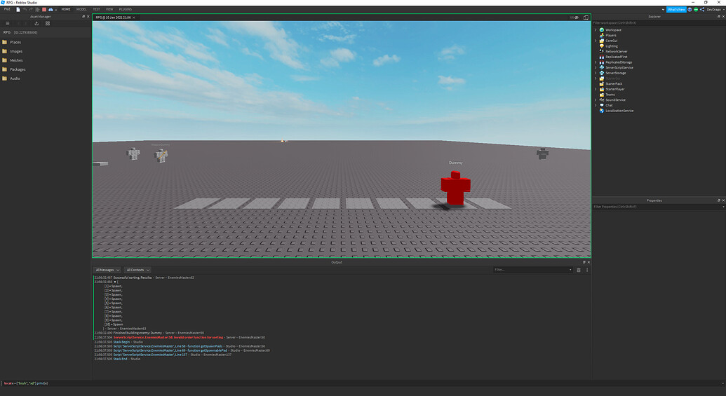 Table.sort only works sometimes (invalid sorting function for sorting) - Scripting Support ...