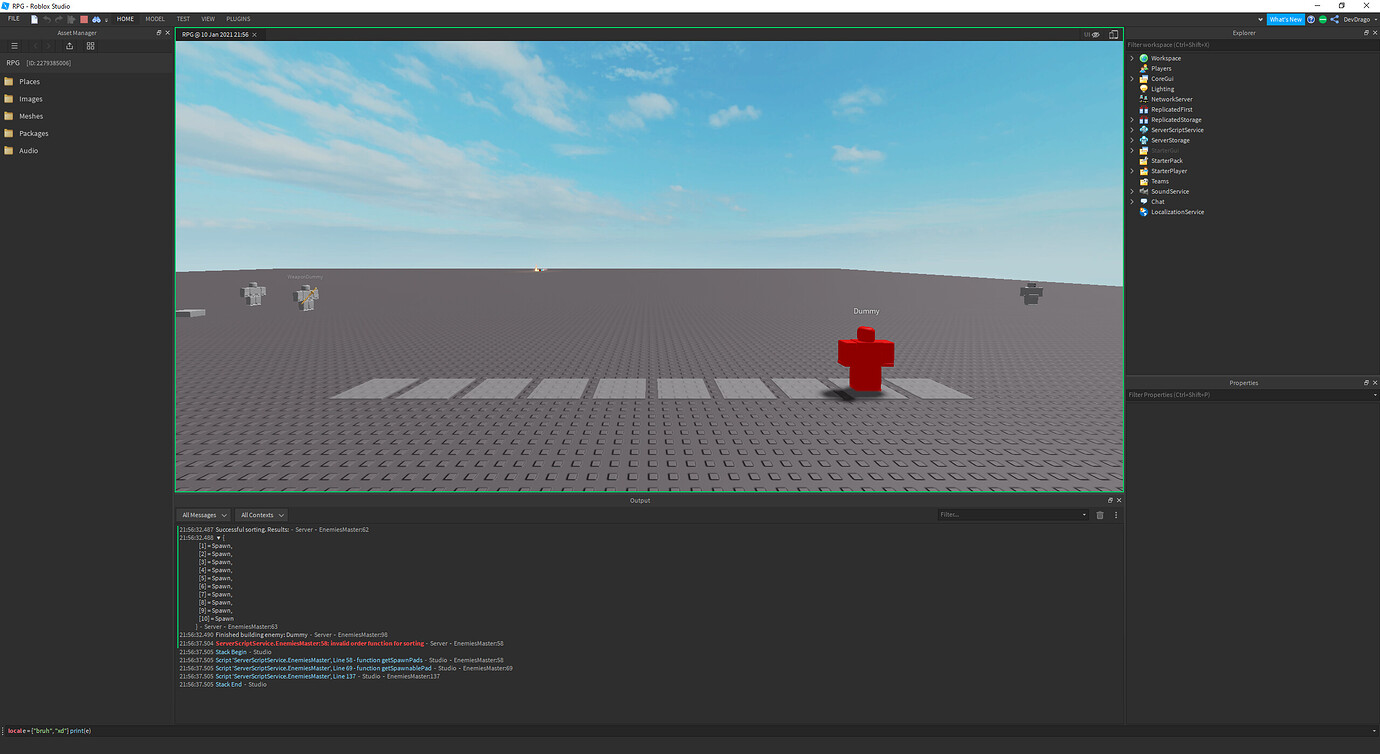 Table.sort only works sometimes (invalid sorting function for sorting) - Scripting Support ...