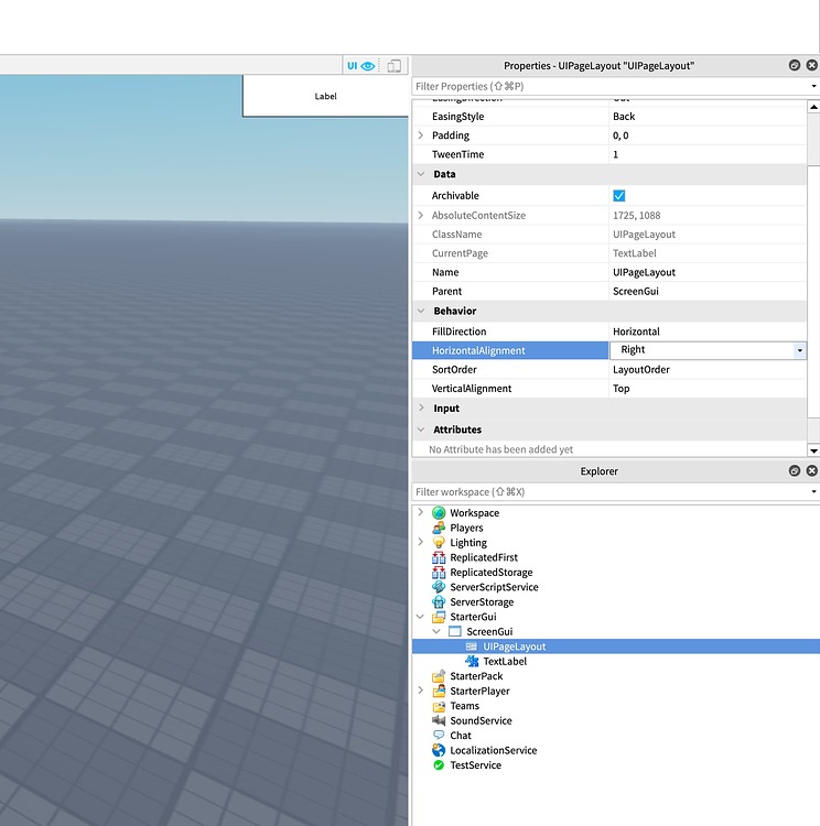 When using GUI frames, how can you set the position to align to the ...