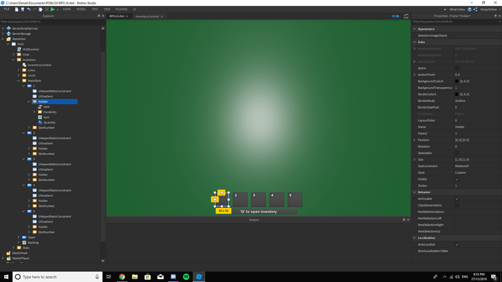 Draggable UI disappearing - Scripting Support - Developer Forum | Roblox
