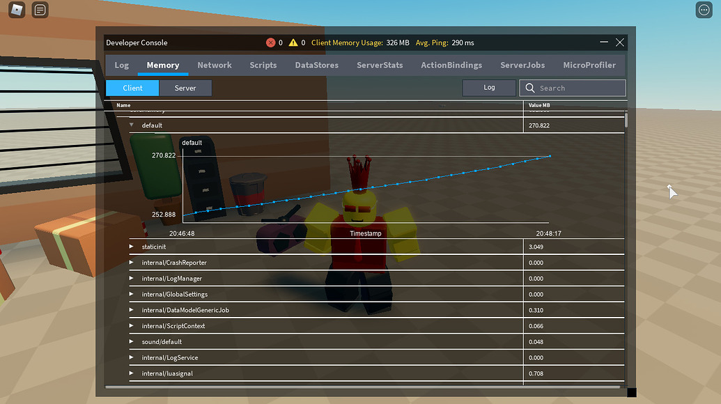 Rapidly increasing 'Default' and 'Physics step' memory - Scripting Support - Developer Forum ...