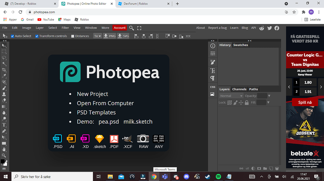 How to make a ROBLOX game Thumbnail. (PHOTOPHEA) - Community Tutorials ...