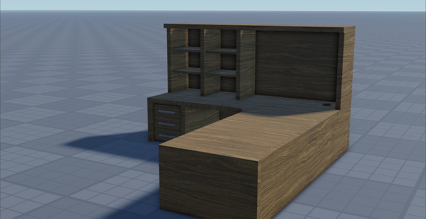 Free Models | 2 Computer Desks & 1 Porch Chair - Community Resources ...