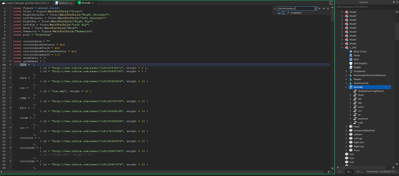 Idle animation script help - Scripting Support - Developer Forum | Roblox
