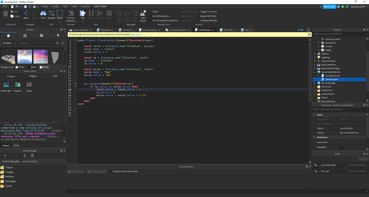 How do I make a npc add xp when killed - Scripting Support - Developer ...