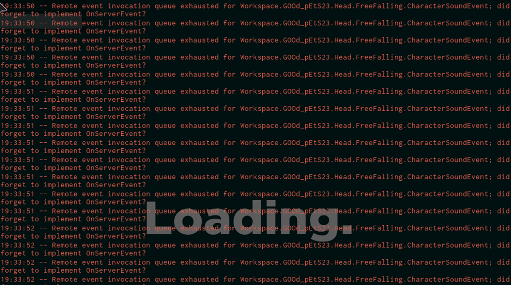 Remote event invocation queue exhausted - Scripting Support - Developer Forum | Roblox