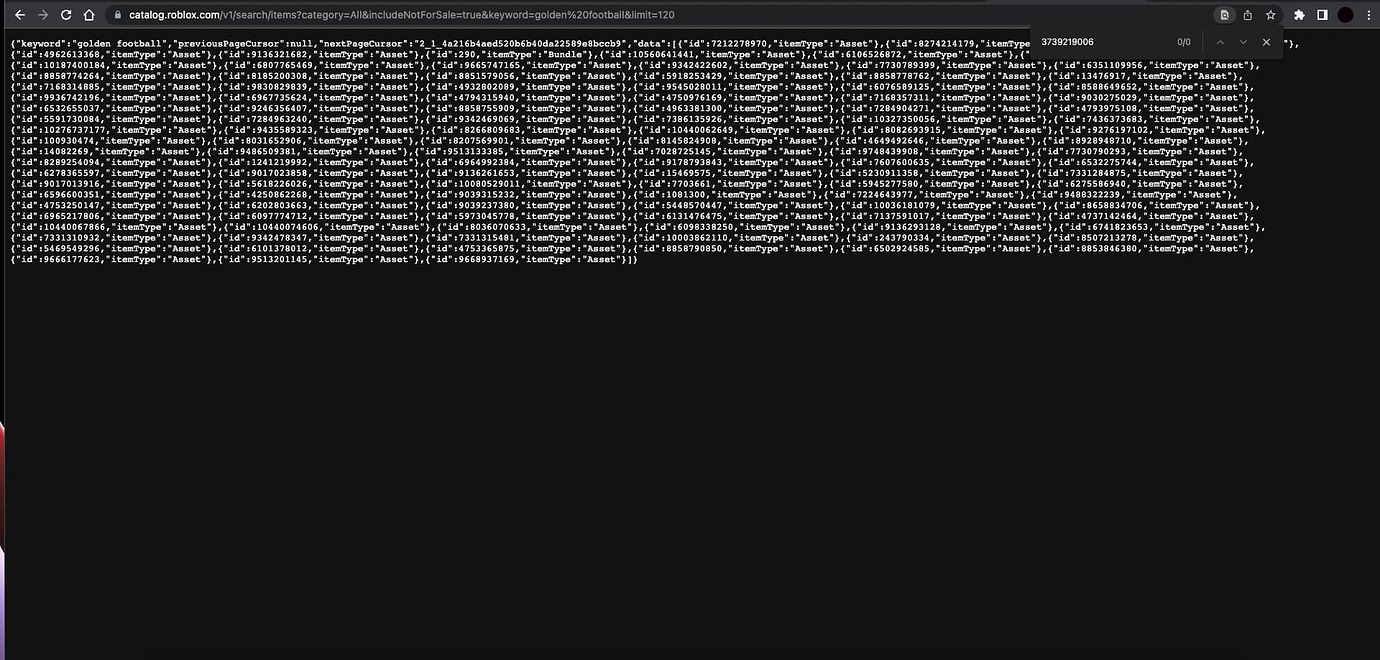 How to get every gear with the Catalog API - Scripting Support ...