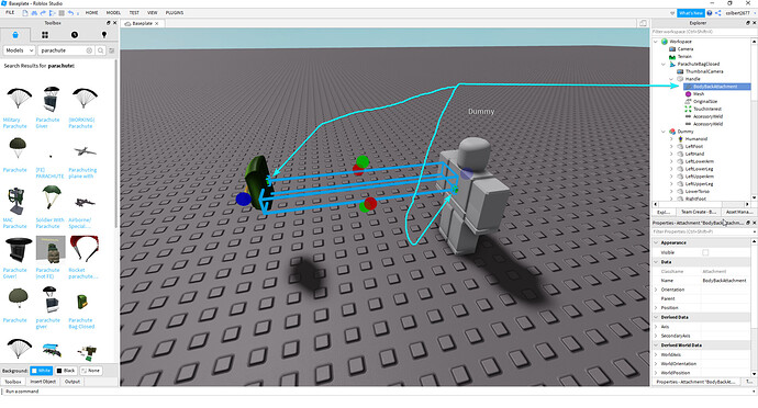 How To Put Items On A Player's Back? (Like a Sword) - Scripting Support - Developer Forum | Roblox