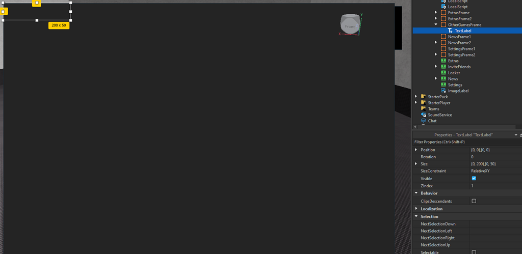 TextLabel isn't showing on Frame - Art Design Support - Developer Forum | Roblox