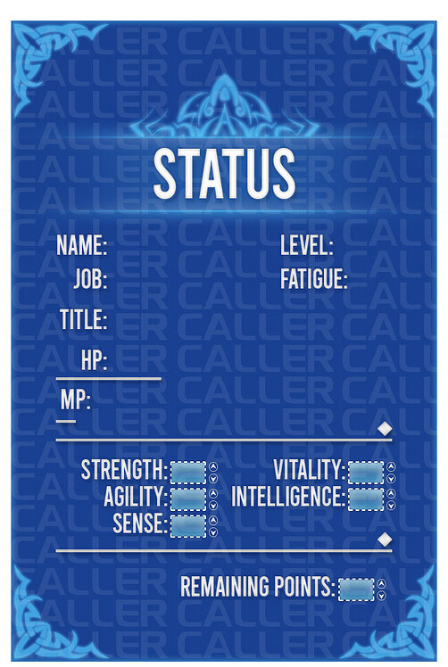 Some UI Designs I made off a manhwa reference (Solo Leveling) - Art ...