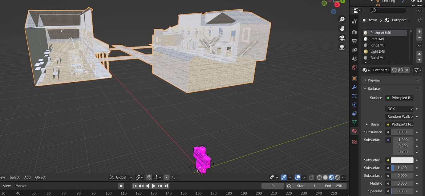 How to fix this half transparent thing when importing Roblox objects to Blender? - Art Design ...