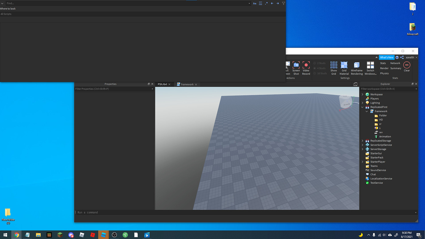 My Roblox Studio window is stuck and I can't move it - Game Design ...