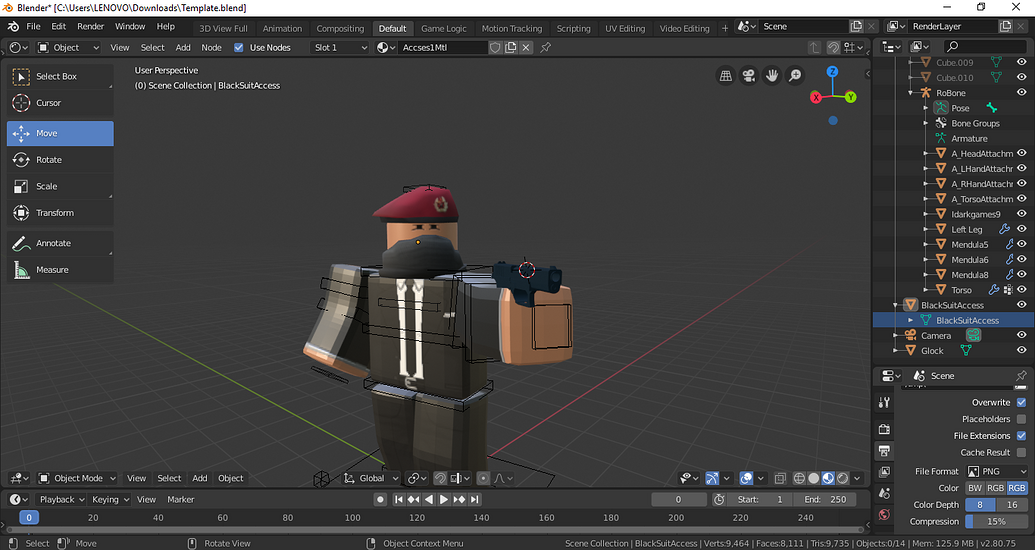 [Blender] Why is my model transparent when rendered? - Art Design ...