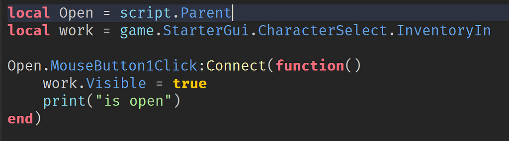 Inventory Ui not opening - Scripting Support - Developer Forum | Roblox