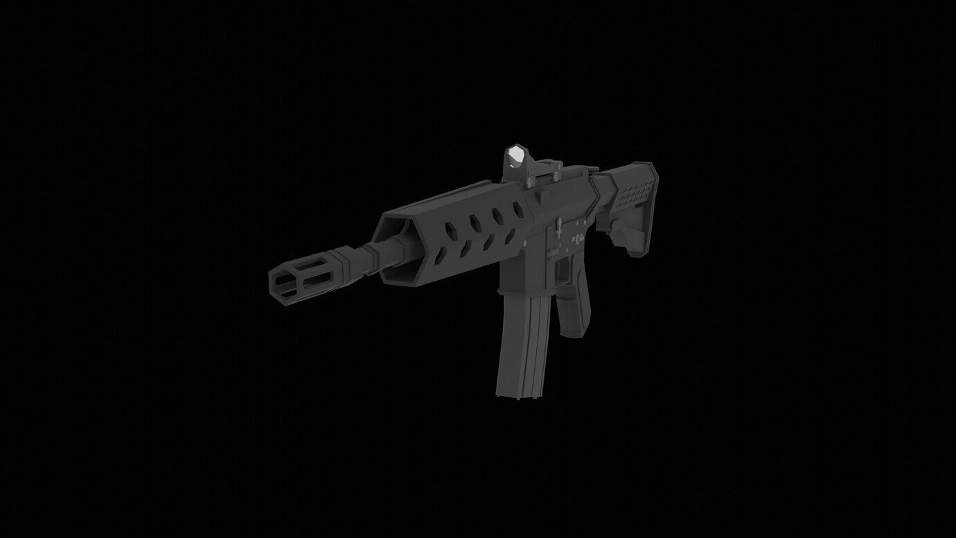 [Gun Modeling] XM4 (M4A1) Low Poly Model - Creations Feedback ...