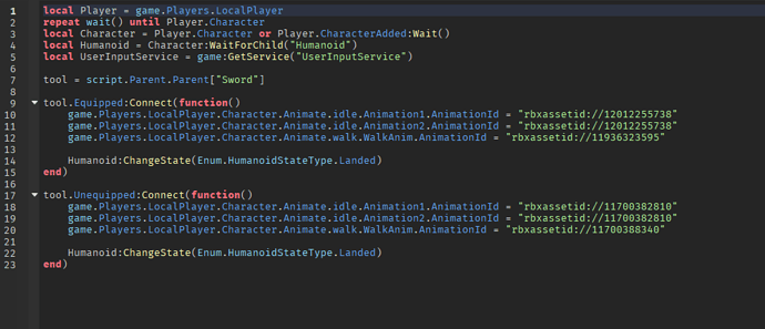 Tool disappears after a few seconds when equiped - Scripting Support - Developer Forum | Roblox