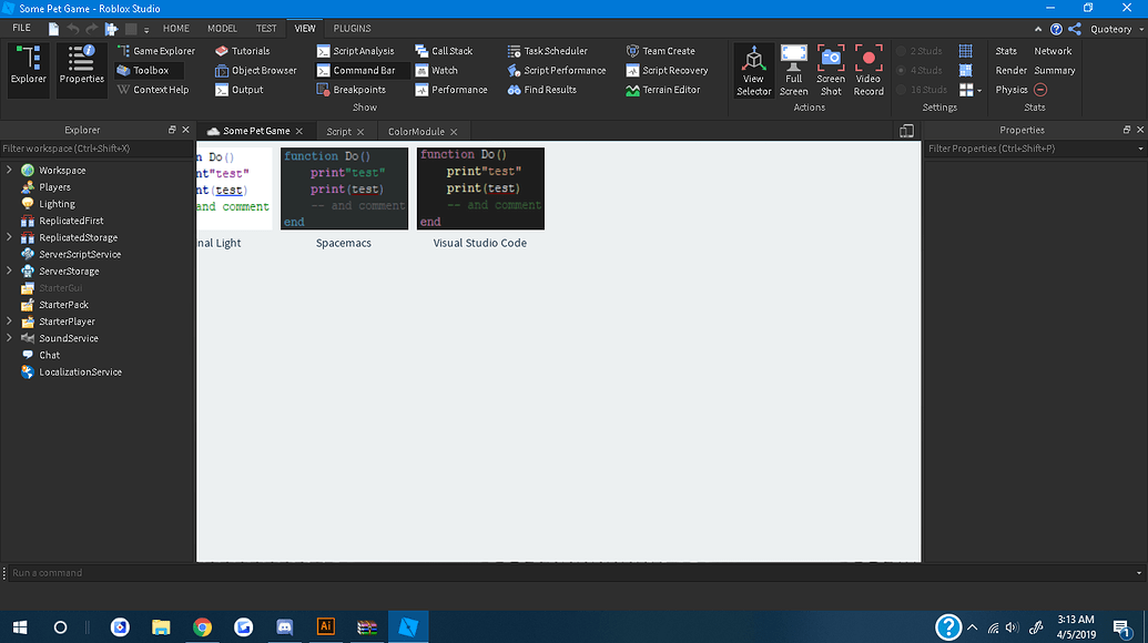 Script Editor Themes Plugin - Creations Feedback - Developer Forum | Roblox