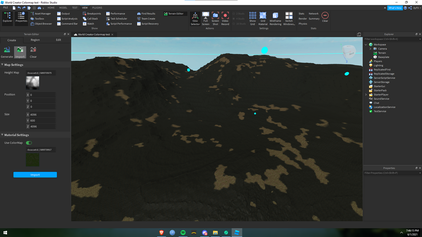 Imported Heightmap with Colormap brings wrong material - Building ...