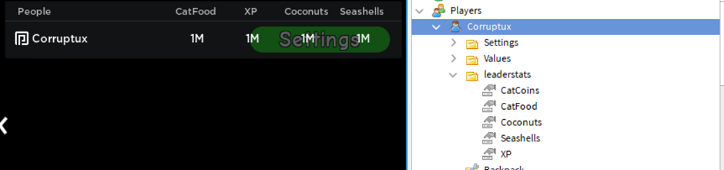 The leaderstats only show 4 values - Scripting Support - Developer ...