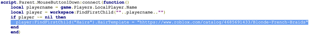Help With "Try on" Gui Button - Scripting Support - Developer Forum | Roblox