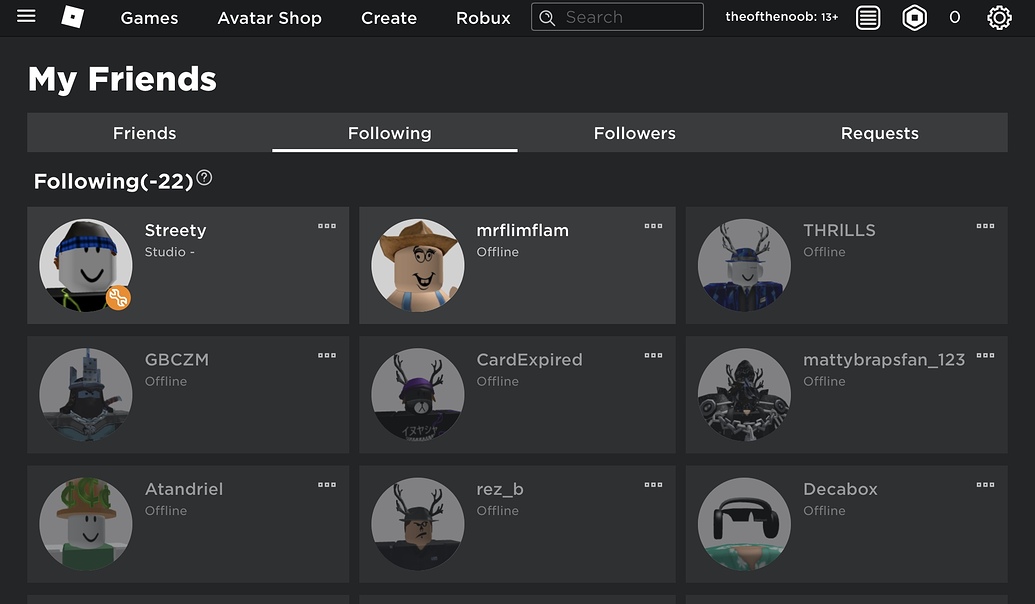 Following Negative People - Website Bugs - Developer Forum | Roblox