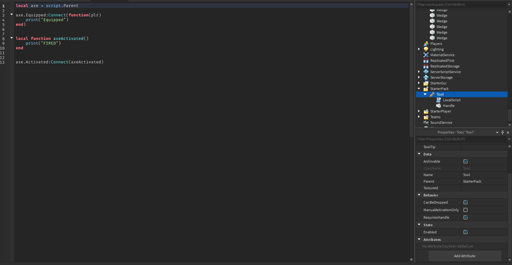 tool.Activated not firing no matter what - Scripting Support ...