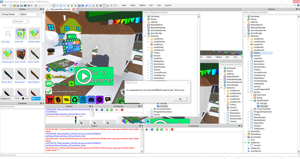 Crash when minimising or expanding studio window - Studio Bugs ...
